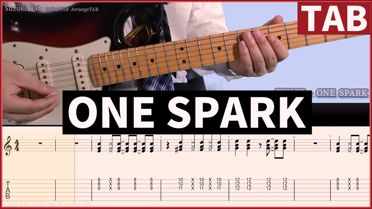 【TWICE】One Spark ギターTAB 【初心者以上】 - YouTube