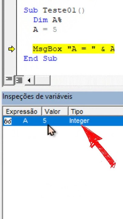 Variável VBA simples e resumida no Excel (Integer, String, Single, Long... ) - YouTube
