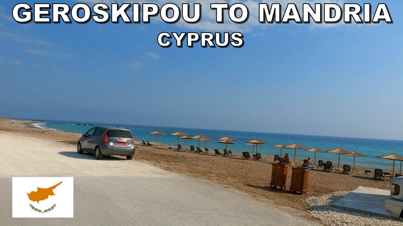 DRIVING from GEROSKIPOU VILLAGE to MANDRIA VILLAGE in CYPRUS *4K (60fps ...