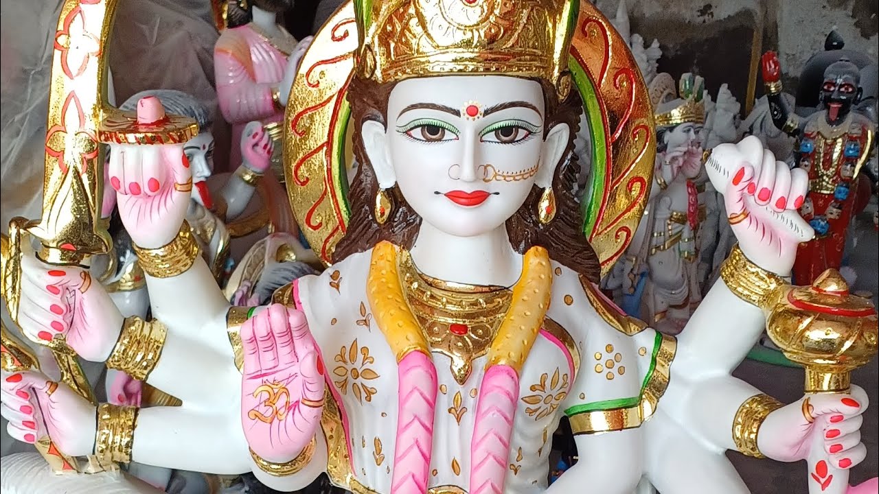holi & navratri special durga mata marble murti .《devi mata murti ...