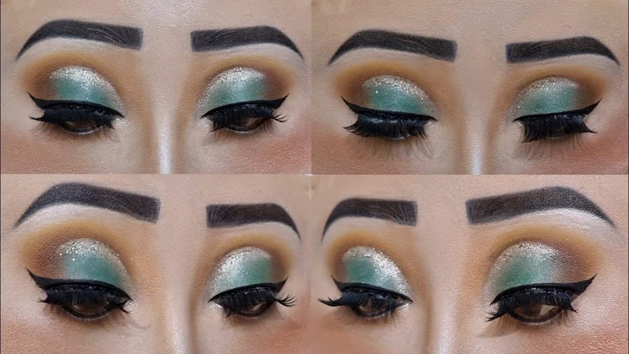 green eyeshadow tutorial | holiday glam makeup tutorial - YouTube