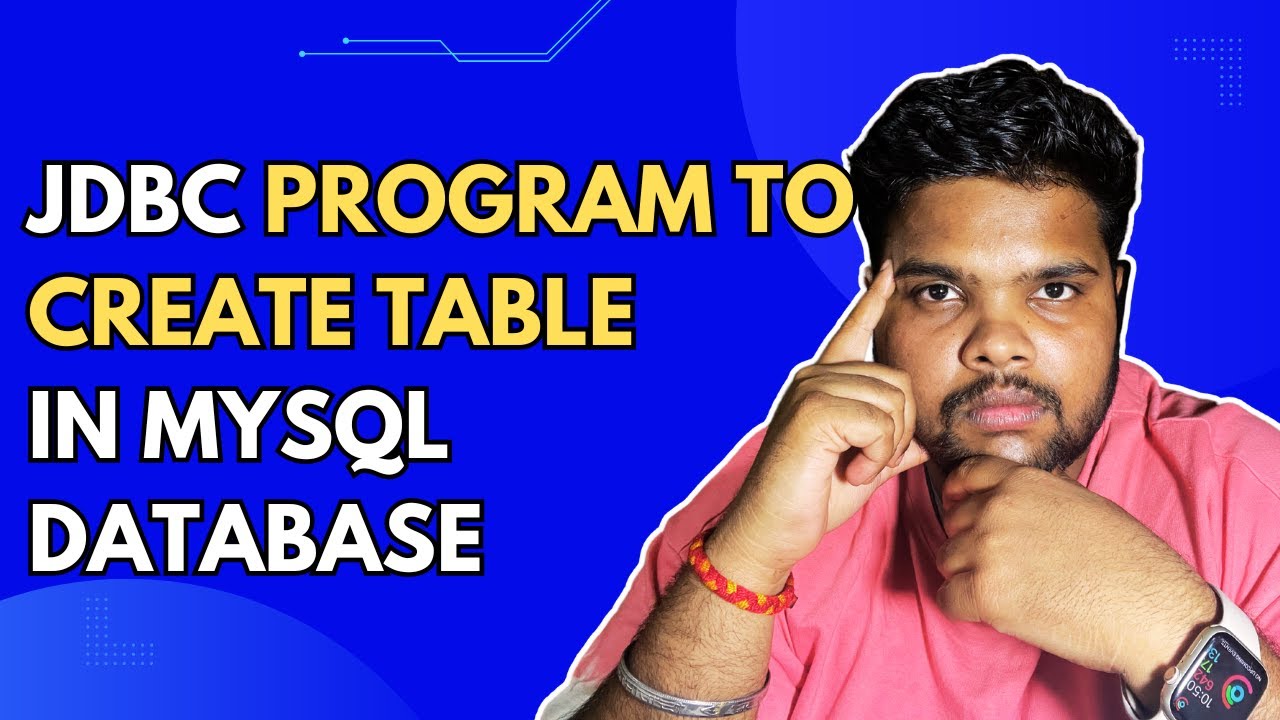 Jdbc Program To Create Table In Mysql Database Java Database 7818