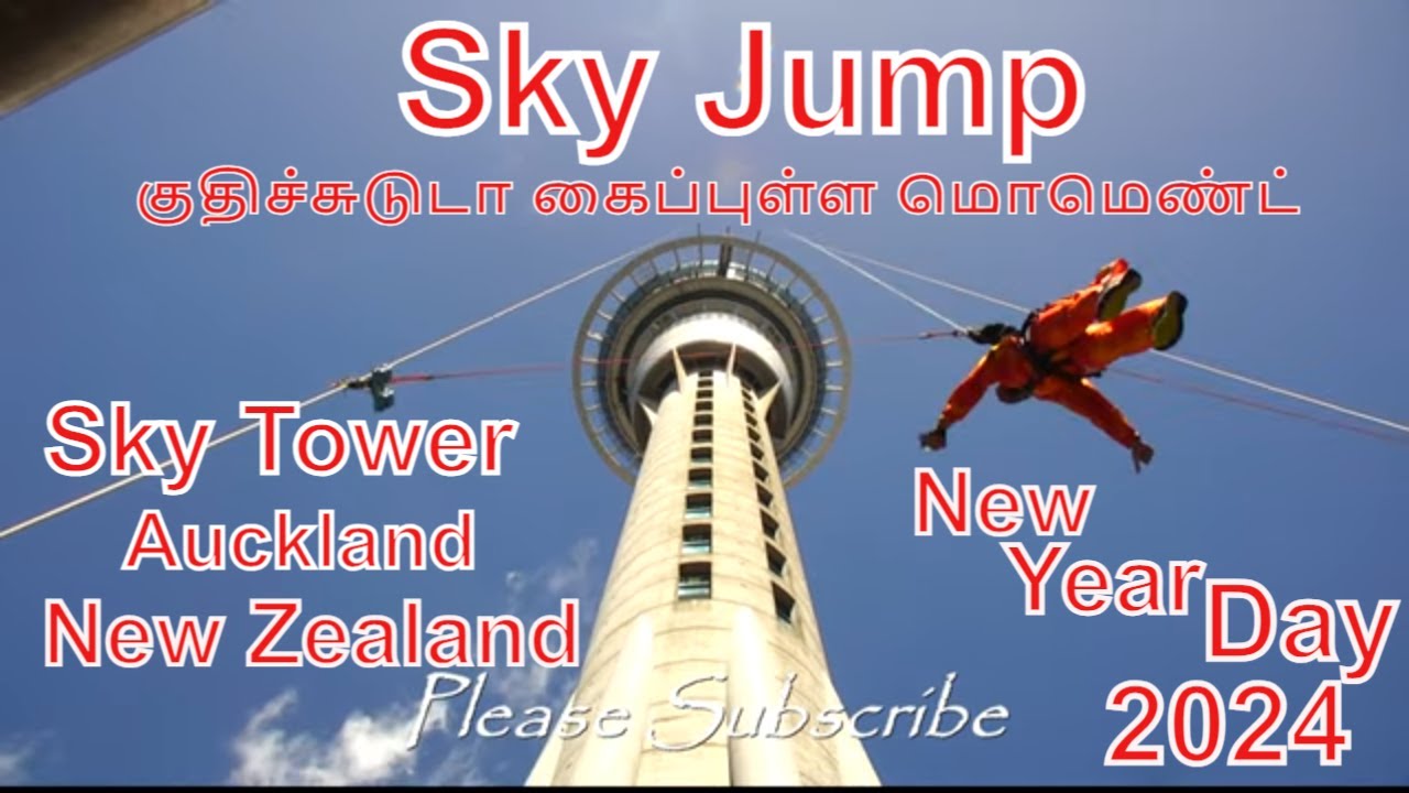 SkyJump Sky Tower 192 Meters Auckland Sky Tower Jump #shortsvideo # ...