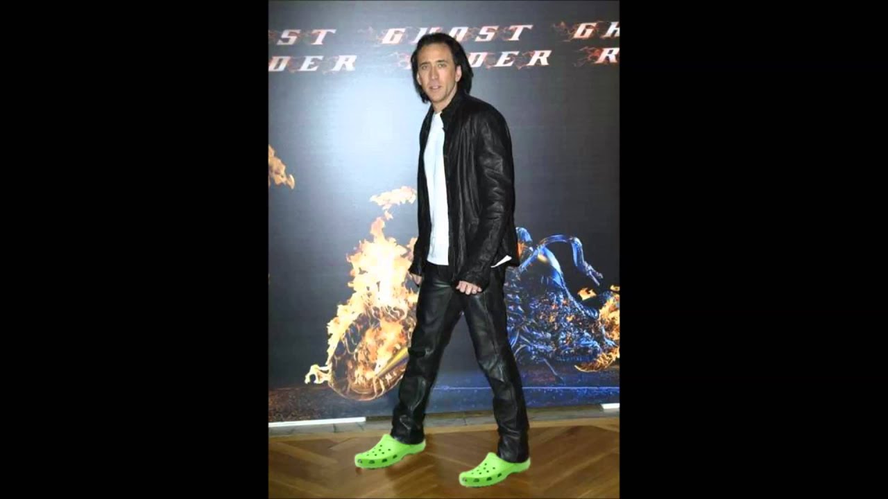 Nicolas Cage wearing Crocs whilst listening to Nickelback. - YouTube