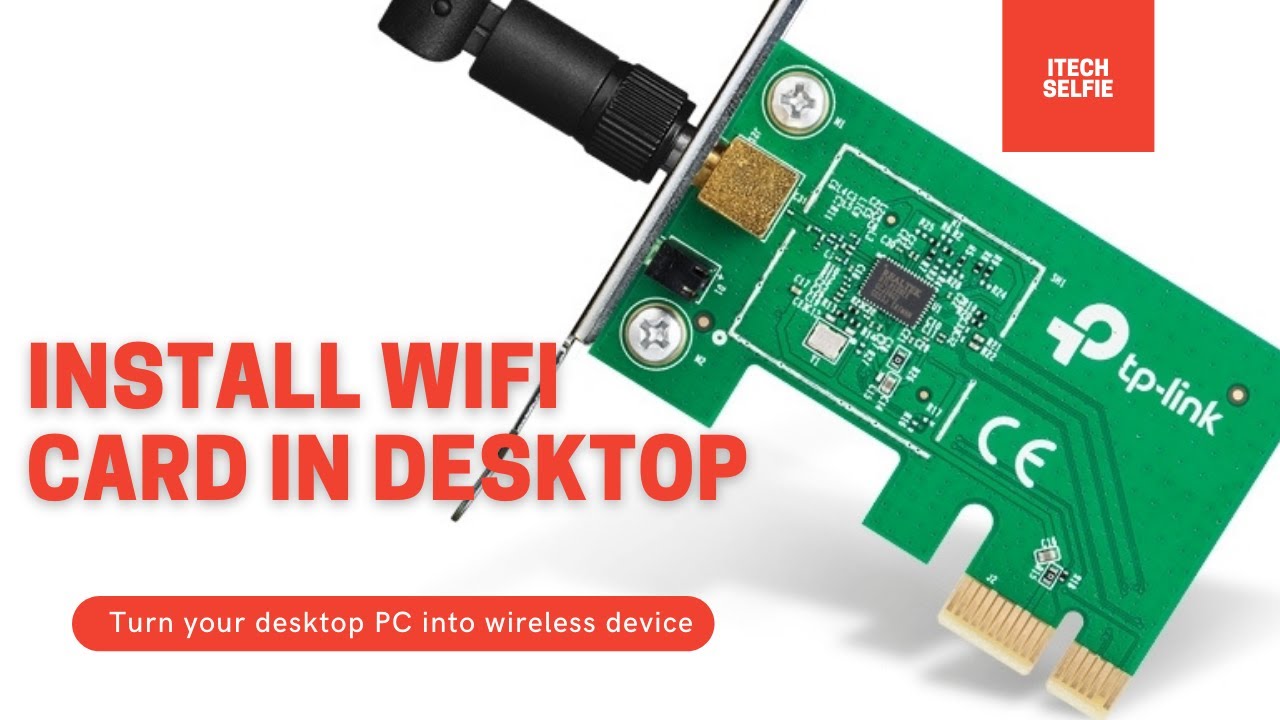 How to install TP link wireless card in desktop computer - YouTube