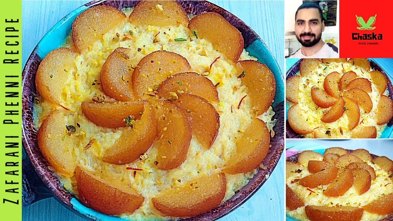 Phenni recipe. Zafarani phenian. Doodh wali pheni. How to make pheni ...