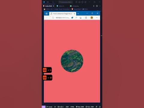 How to distort an image into a circle | HTML CSS | THINHPHAM #shorts - YouTube