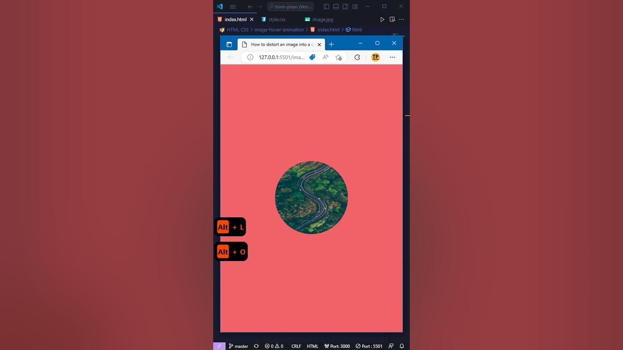 How To Distort An Image Into A Circle Html Css Thinhpham Shorts Youtube