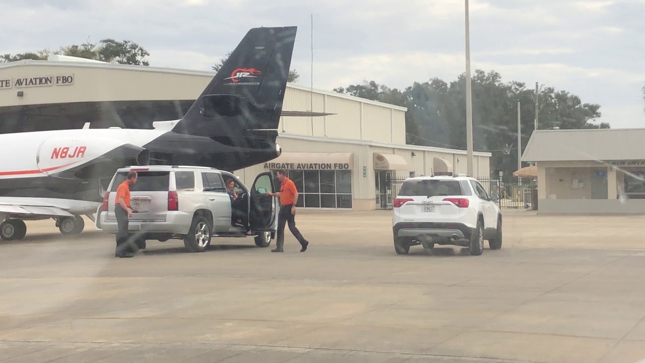 Dale Earnhardt Jr Boarding his private Cessna Citation Latitude jet ...