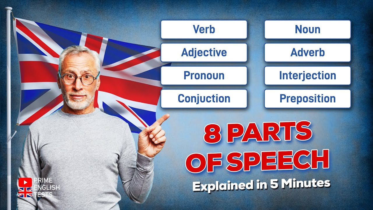 8 Parts of Speech Explained in 5 minutes - YouTube