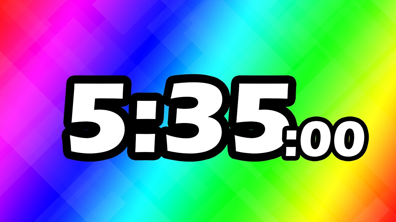 5 Minutes and 35 Second TIMER Countdown - YouTube
