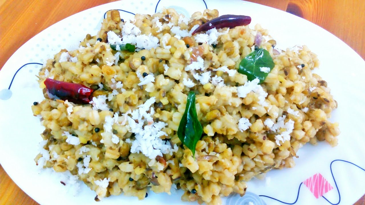 Healthy Special Upmavu | Gothambu With Cherupayar Upmavu Recipe - YouTube