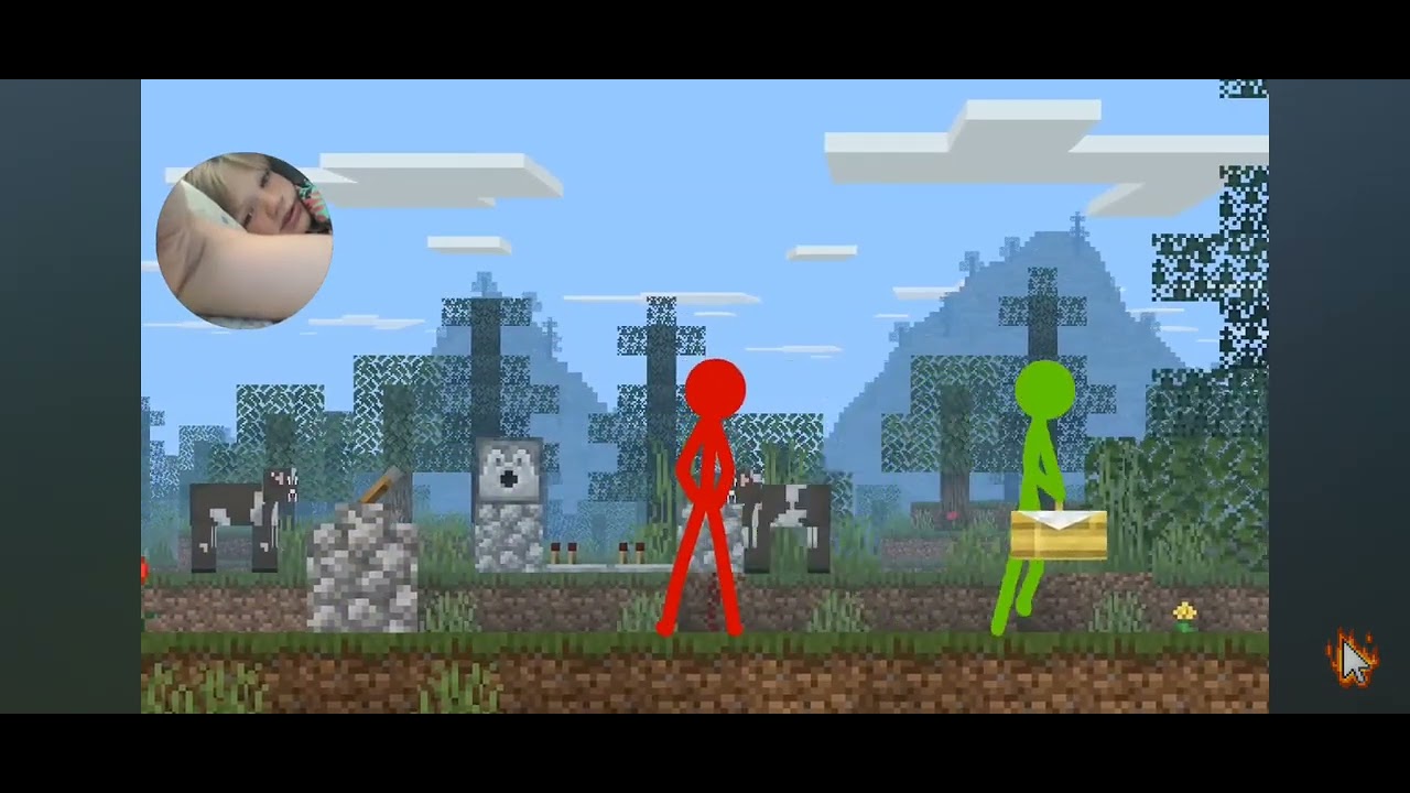 I show you a stickman Minecraft YouTube video - YouTube