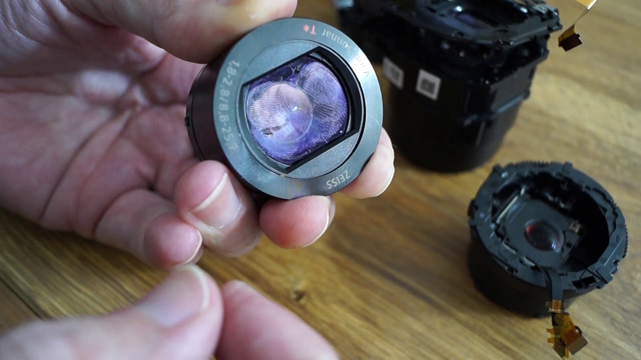 what's inside, Sony RX100 lens - YouTube