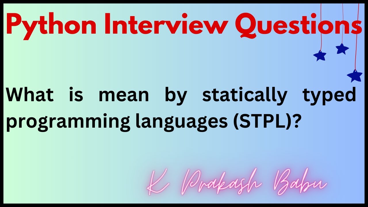 Question1 | PythonInterviewQuestions - YouTube Question1 | PythonInterviewQuestions - YouTube