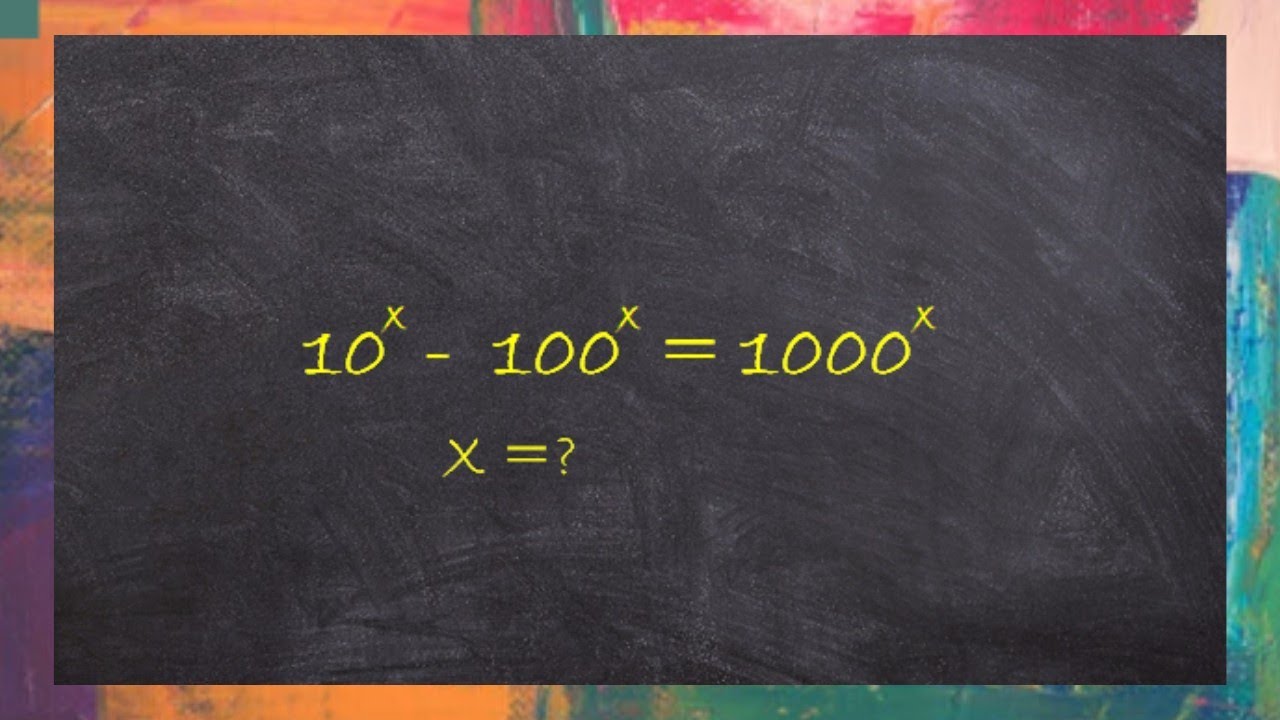 A Nice Math Olympiad Problem║ A Nice Exponential Equation Youtube 4431