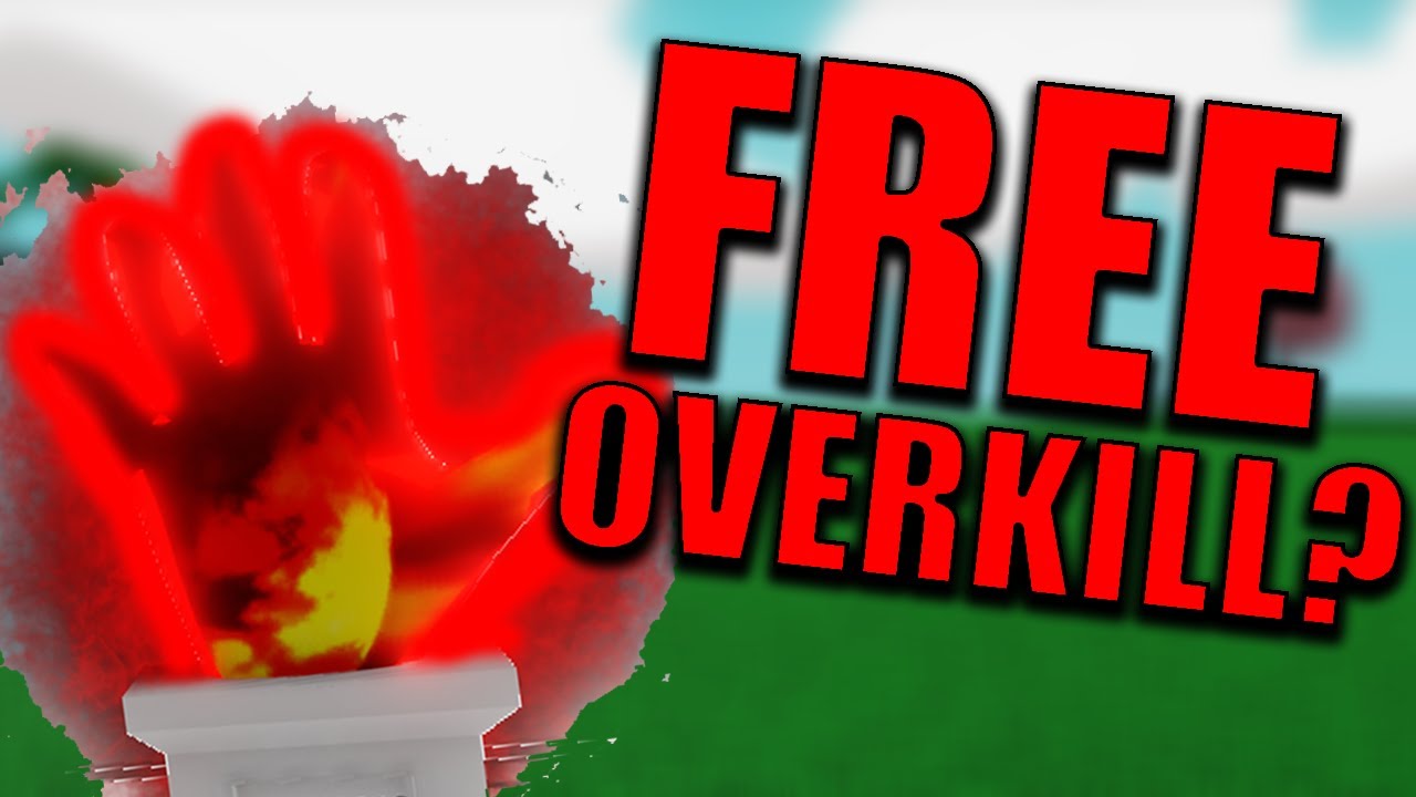 This Glove Is A FREE OVERKILL Roblox Slap Battles YouTube