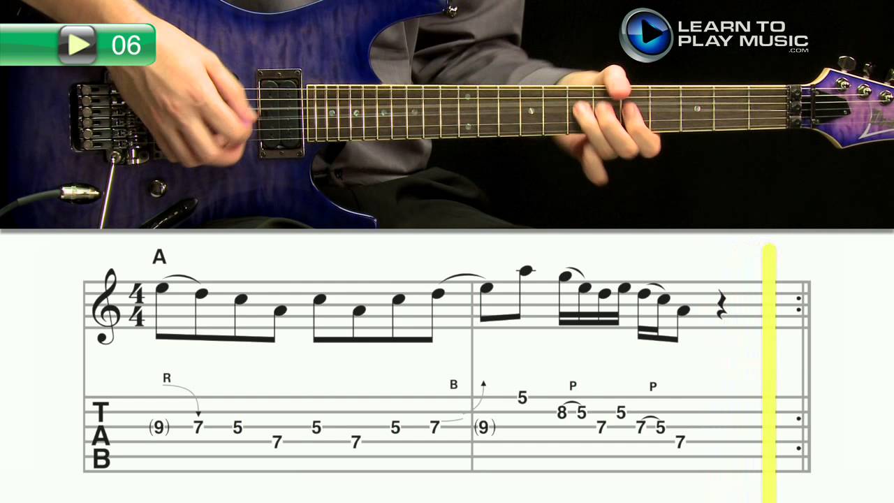 Ex006 Beginner Metal Guitar Licks ~ Progressive Lessons - YouTube