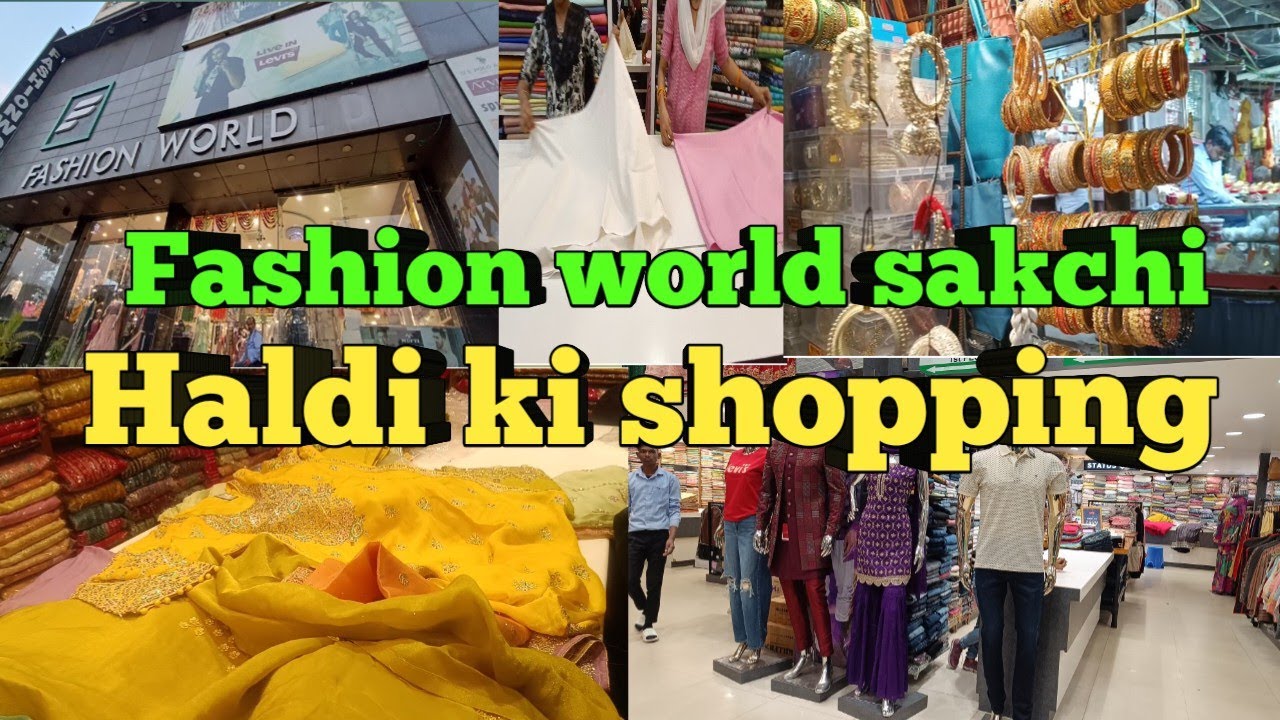 haldi ke kapde ki shopping//new fashion world//sakchi market Jamshedpur ...