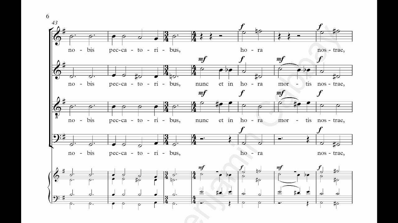 Ave Maria, op. 12 - Benjamin Gabbay (OLD VERSION) - YouTube