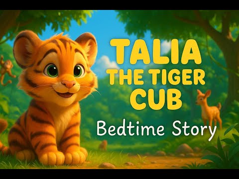 Talia the Tiger Cub 🐯 | Bedtime Story About Kindness & Courage + Sleep Meditation for Kids