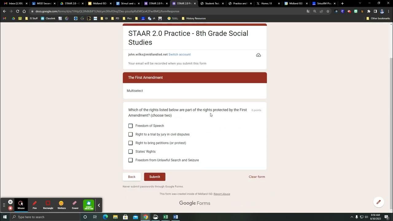 STAAR 2.0 Practice Multipart Questions (And sneaking in Short ...