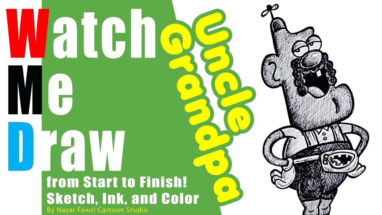 Watch Me Draw ( Uncle Grandpa Cartoon Character ) from Start to Finish ...