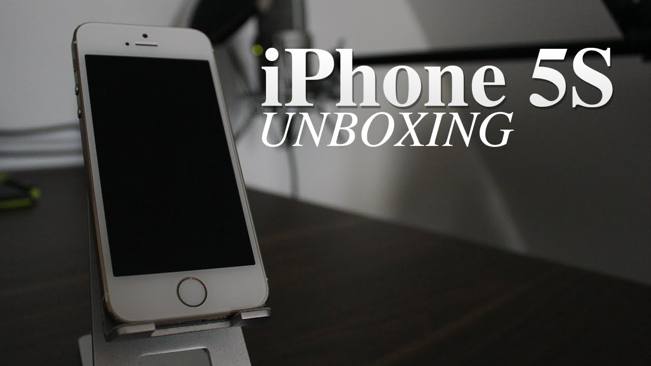 iPhone 5s Gold 32GB Unboxing - YouTube