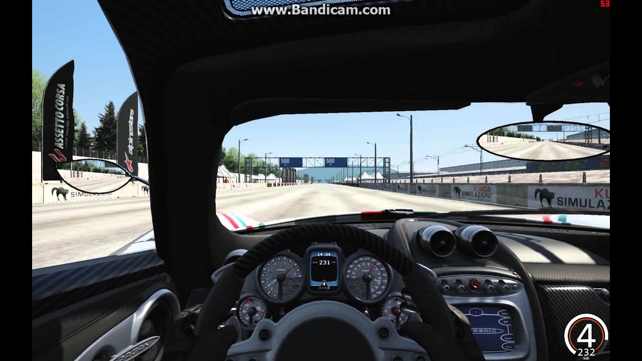 Assetto Corsa - Pagani Huayra - Drag 1000m [HD] - YouTube