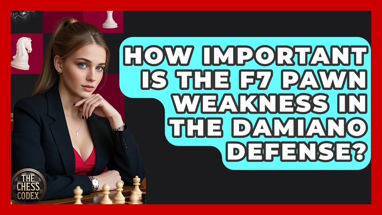 How Important Is The F7 Pawn Weakness In The Damiano Defense? - The ...