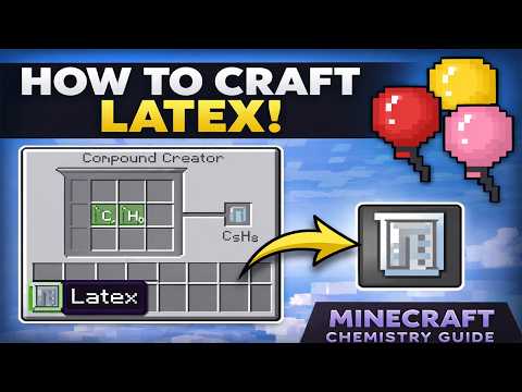 How to craft Latex in Minecraft (Chemistry item) - YouTube