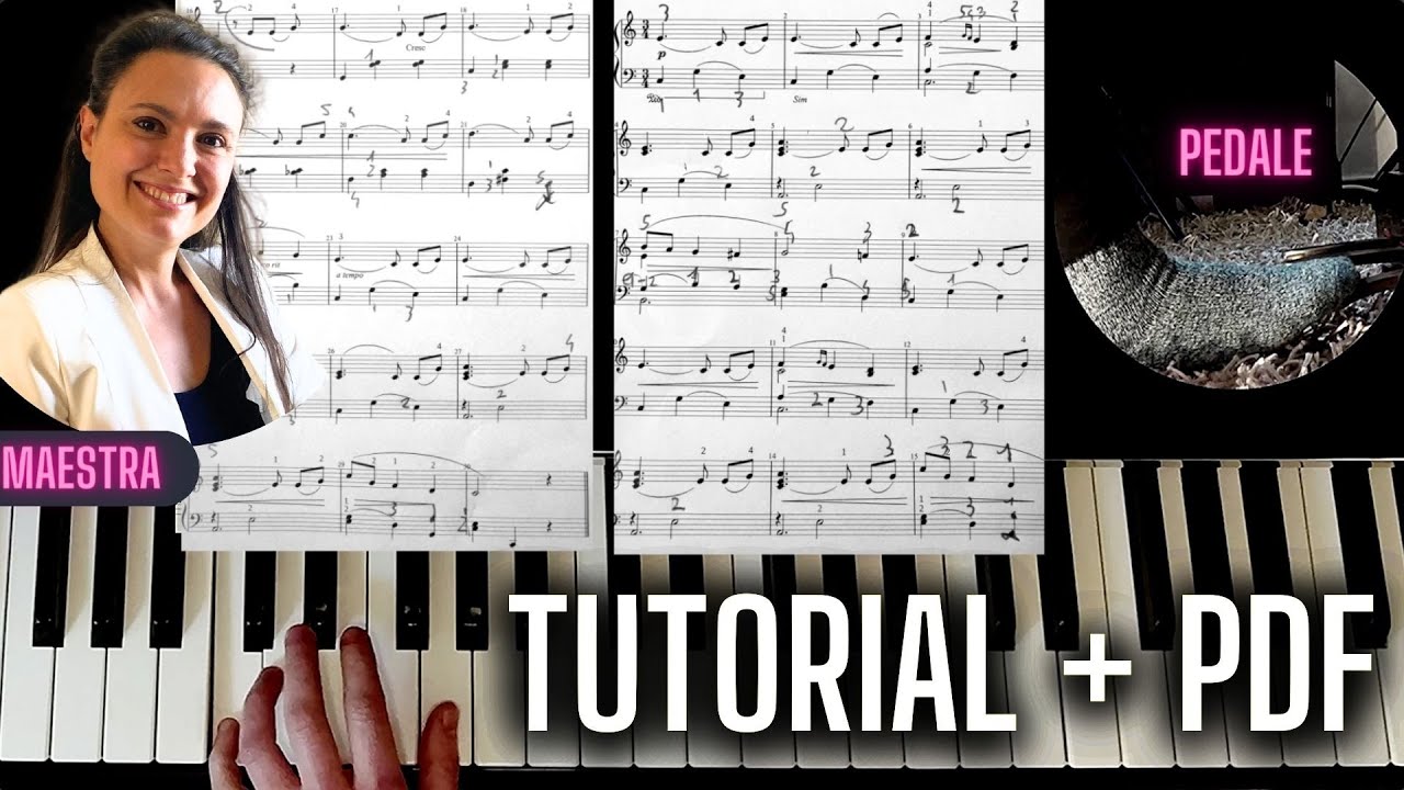VALZER DI BRAHMS. Tutorial per pianoforte COMPLETO super FACILE - YouTube