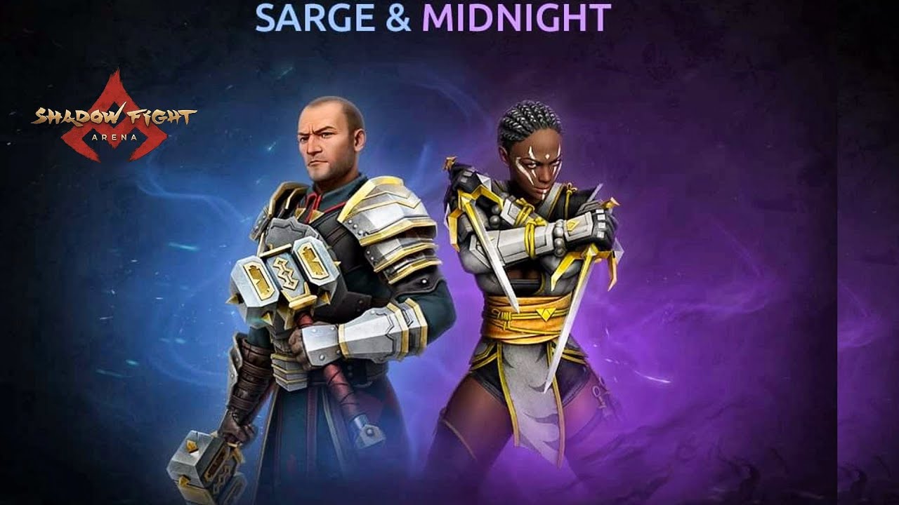 Shadow Fight Arena - SARGE & herald MIDNIGHT new characters Analysis ...