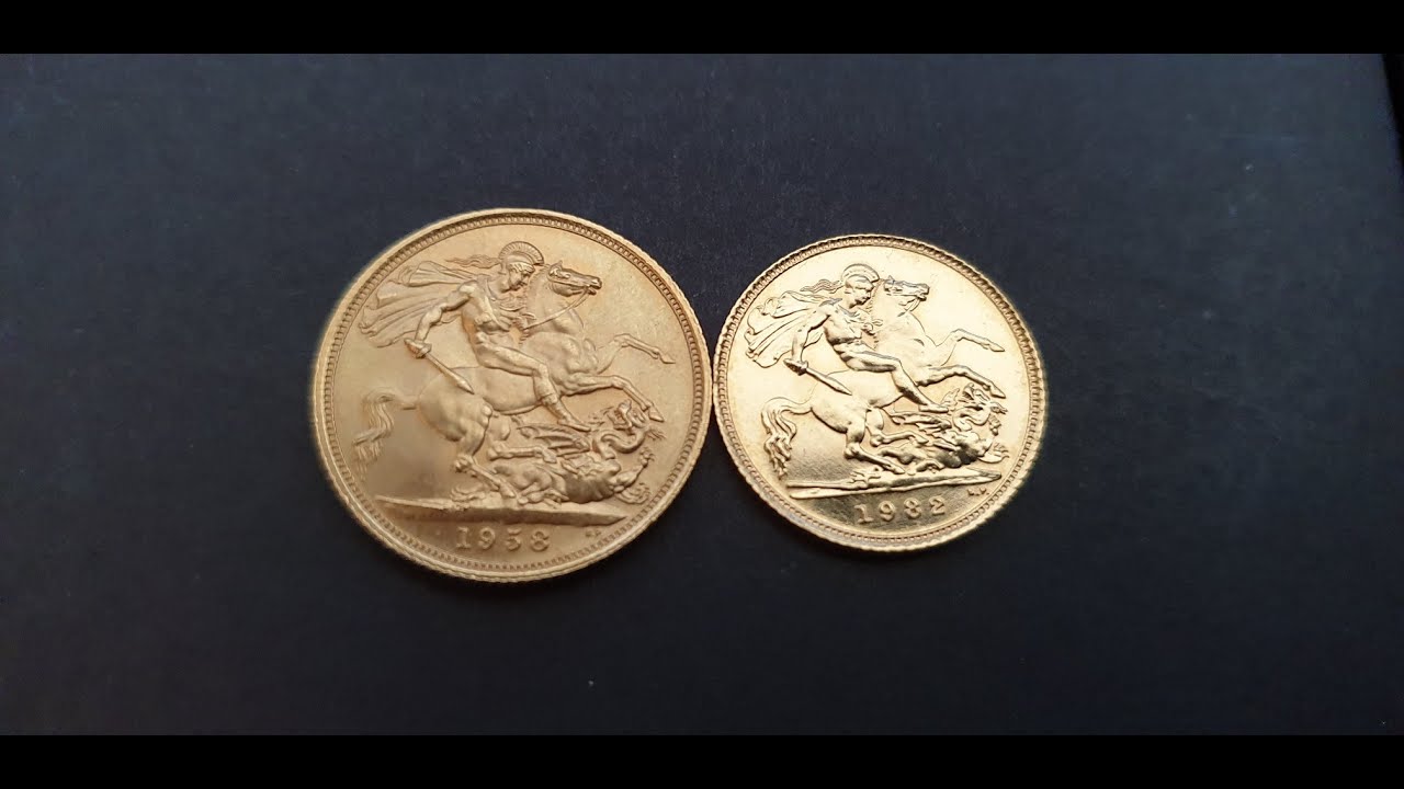 Half Sovereign VS Full Sovereign Size Comparison YouTube