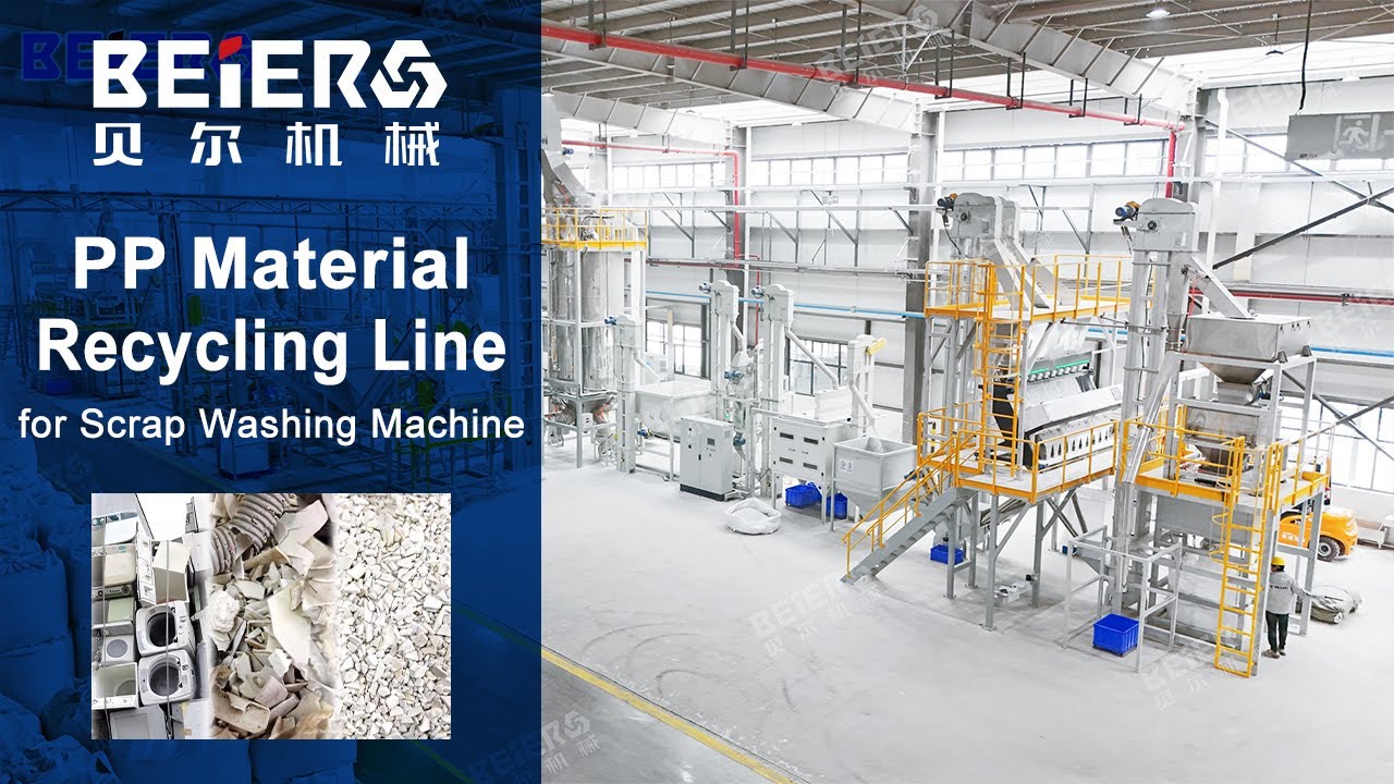PP Material Recycling Washing Line for Waste Home Appliances, Scrap ...