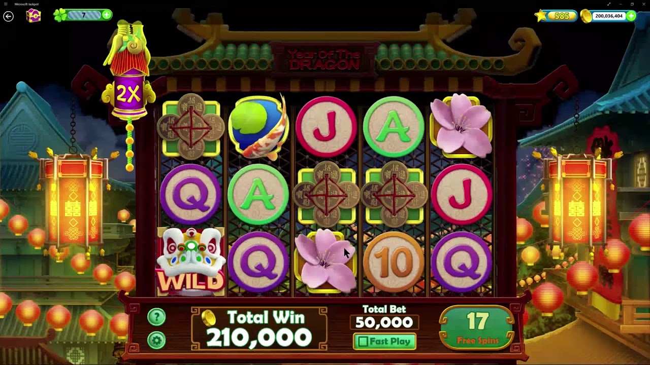 Microsoft Jackpot's 'Year of the Dragon' Gameplay - YouTube