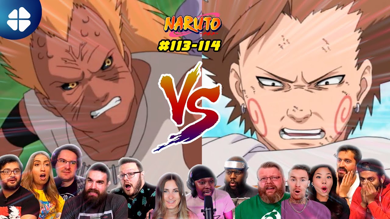 Chouji vs Jirobo FULL FIGHT! Naruto Episode 113-114 Reaction Mashup ナルト ...