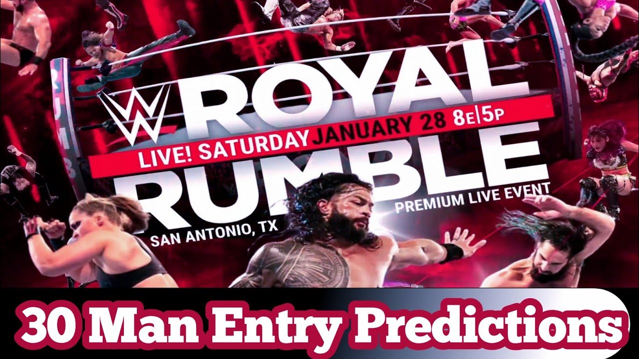 2023 Royal Rumble 30 Man Match Entry Predictions. - YouTube