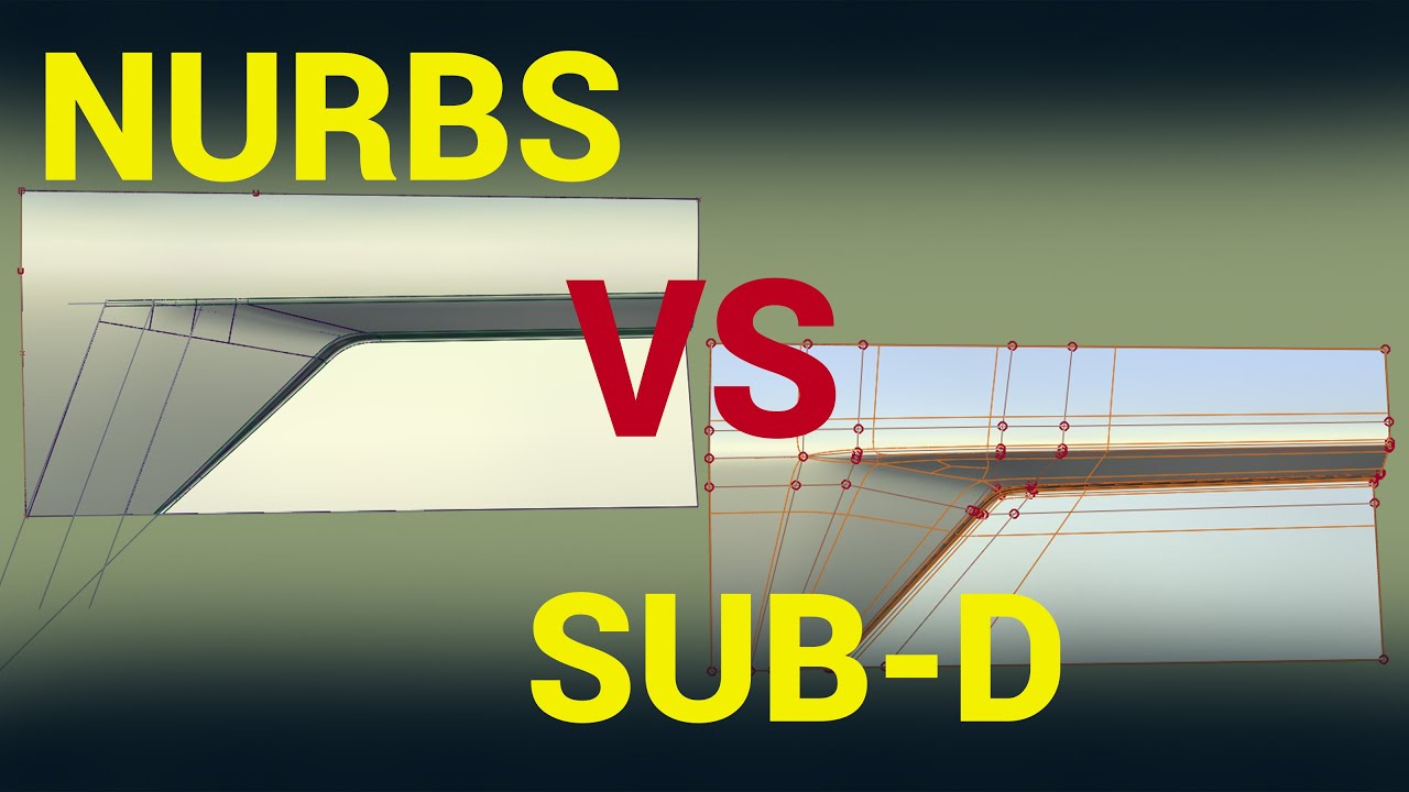 Which is the friendlier tool? Alias Nurbs vs SubD - YouTube