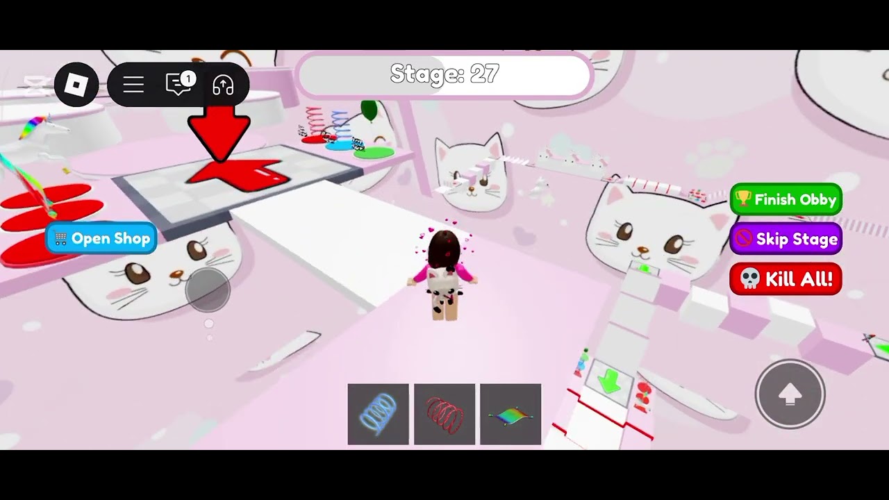 Gioco a un parkour con i gatti con un accessorio gratis del evento su ...