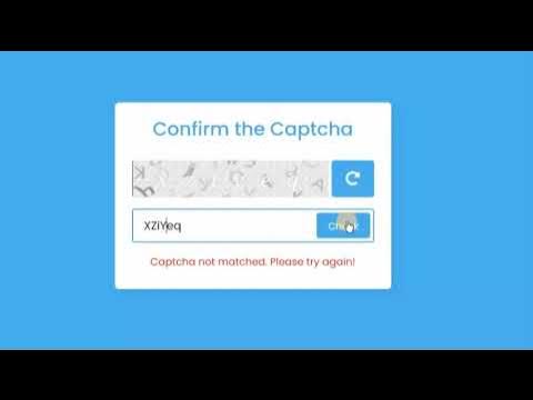 How to create Human Captcha Using Html & Css - YouTube
