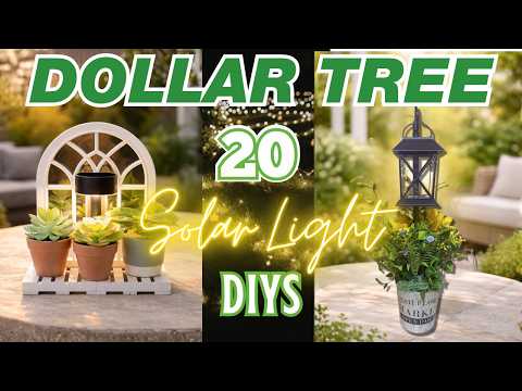20 Dollar Tree Solar Light DIYs That Look Expensive 🌞 Spring & Summer Outdoor Decor