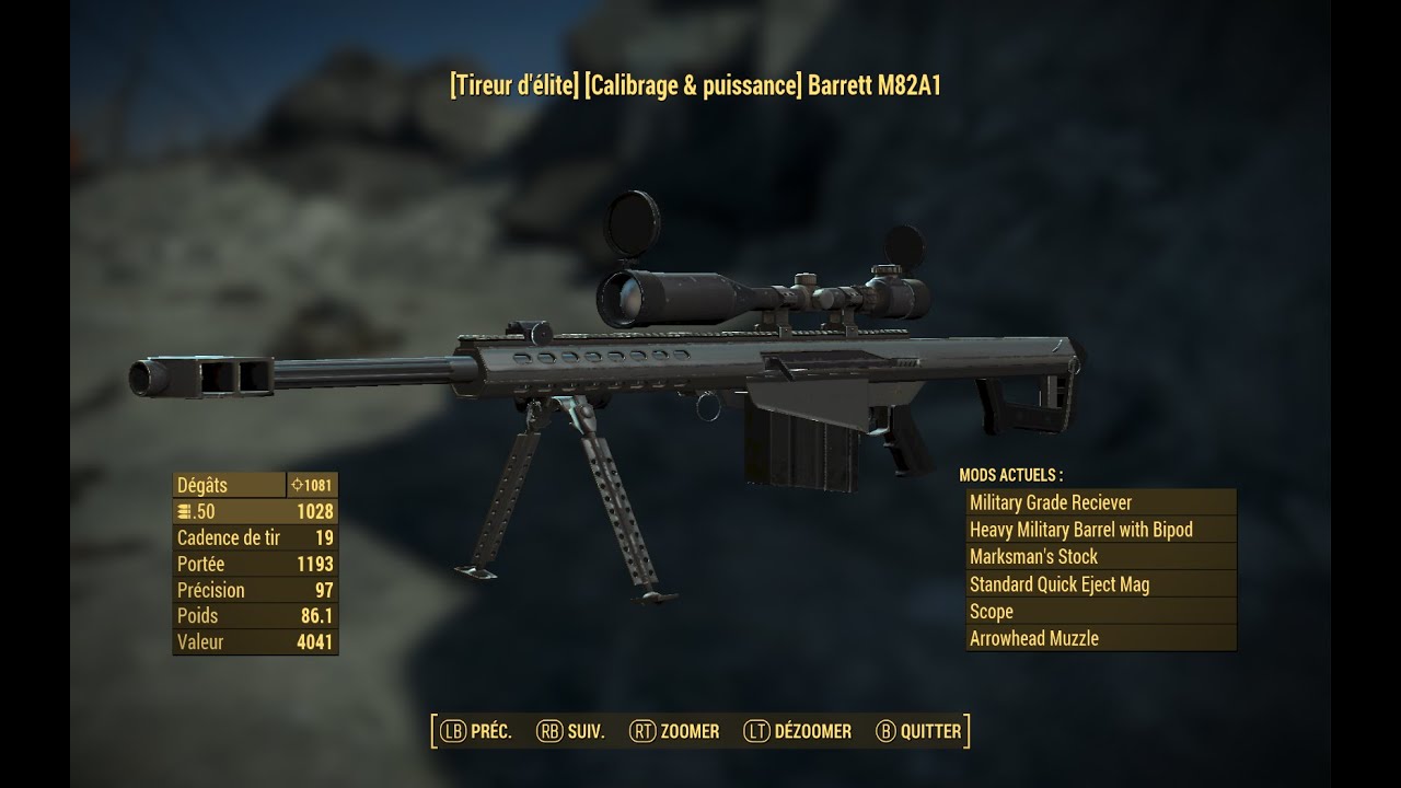 Fallout 4 Colter vs M82A1 - YouTube