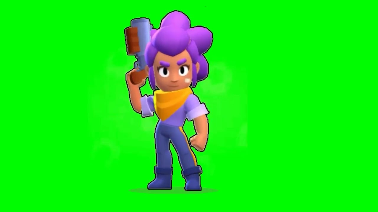 Футаж Шелли Бравл Старс | Green screen Shelly Brawl Stars - YouTube