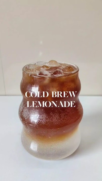 Cold Brew Lemonade 🍋 ☕ Barista Homecafe Coffee Drink Lemonade