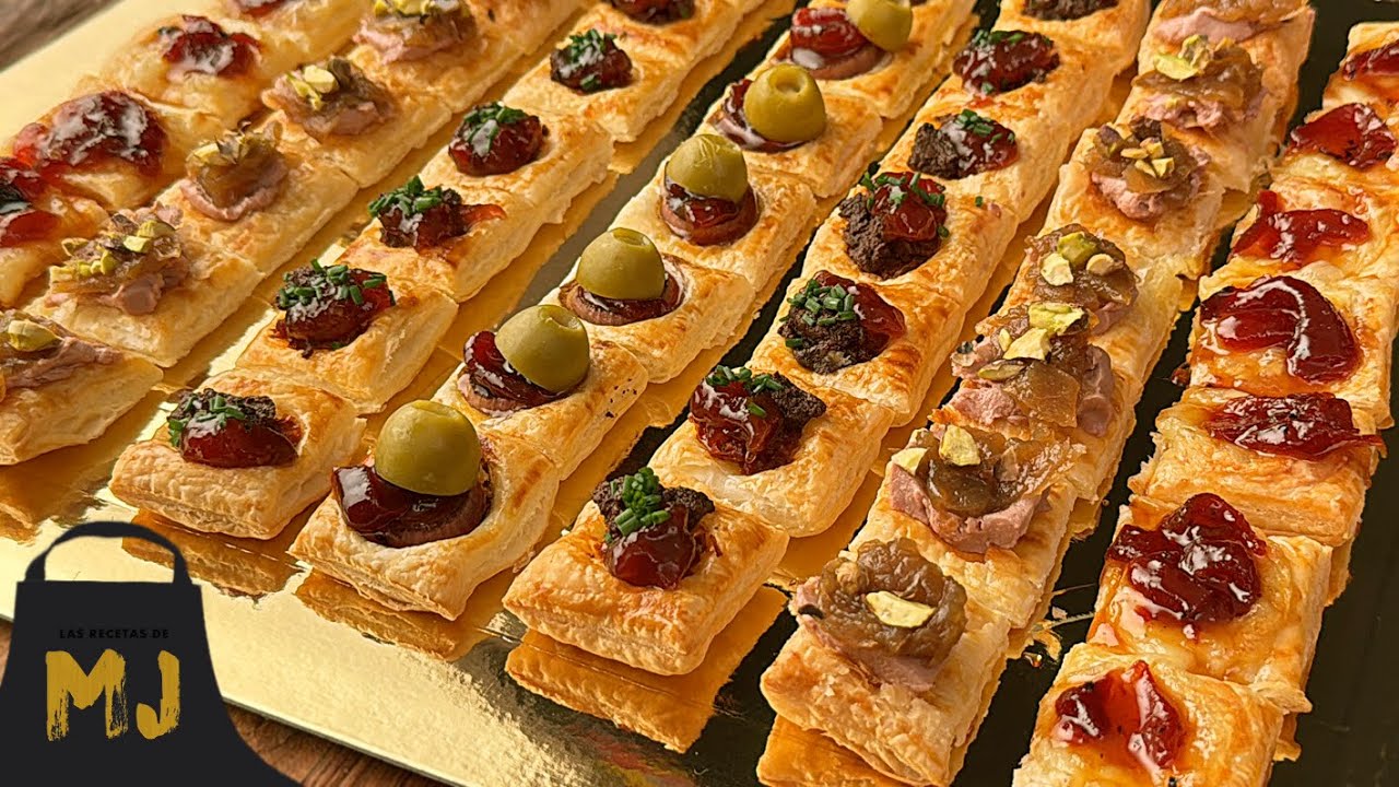 49 canapés con hojaldre muy fáciles y rápidos de hacer - YouTube