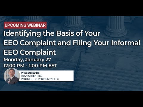 Identifying The Basis of Your EEO Complaint & Filing Your Informal EEO ...