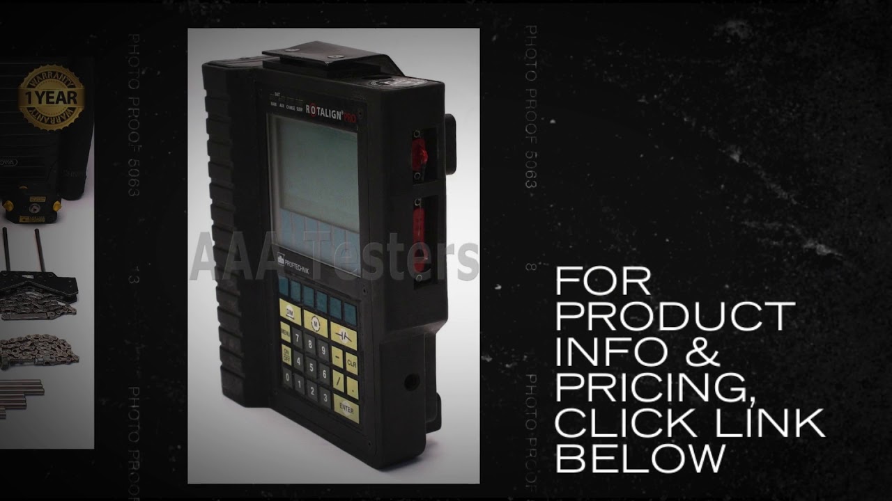 Pruftechnik Rotalign Pro Laser Shaft Alignment System w/ Las - YouTube