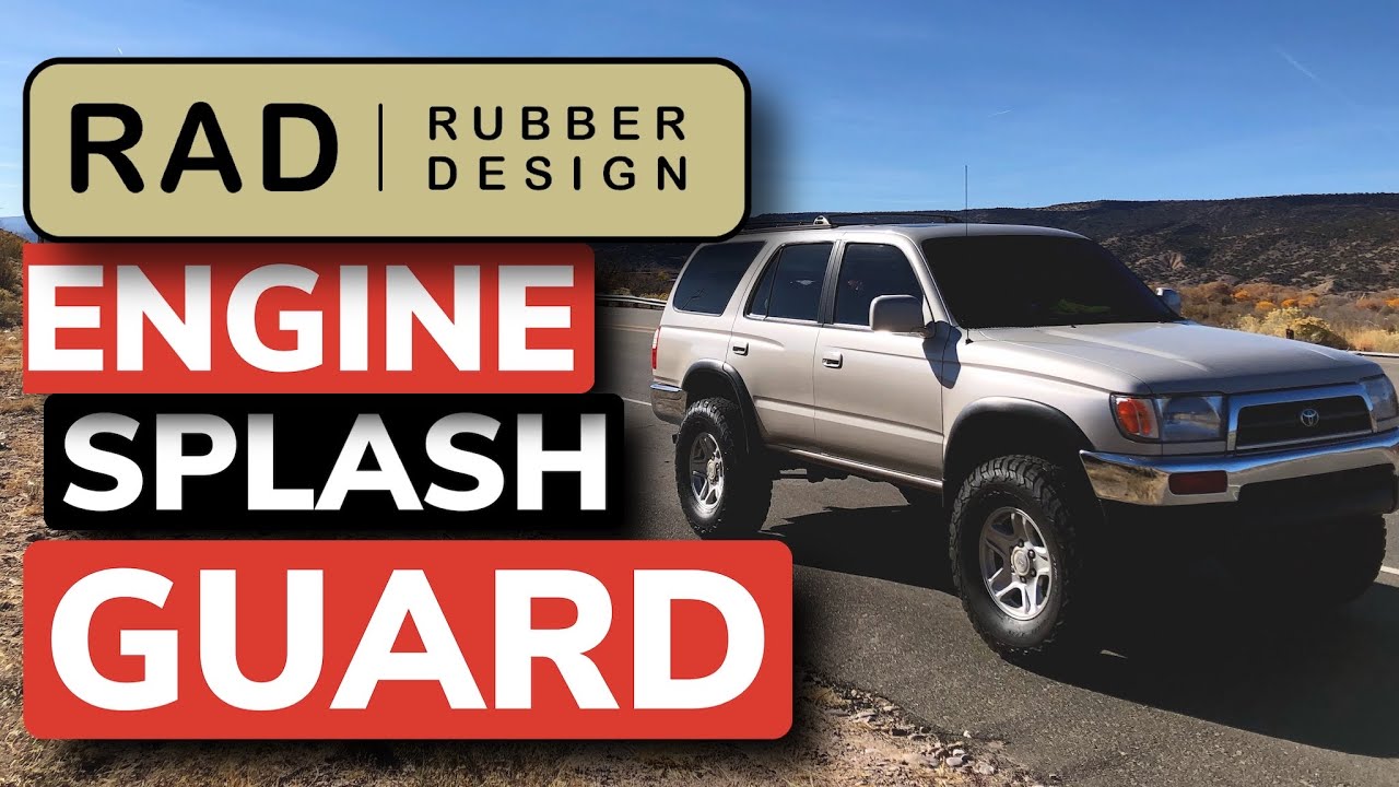 3rd Gen 4Runner Rad Rubber engine splash guards - YouTube