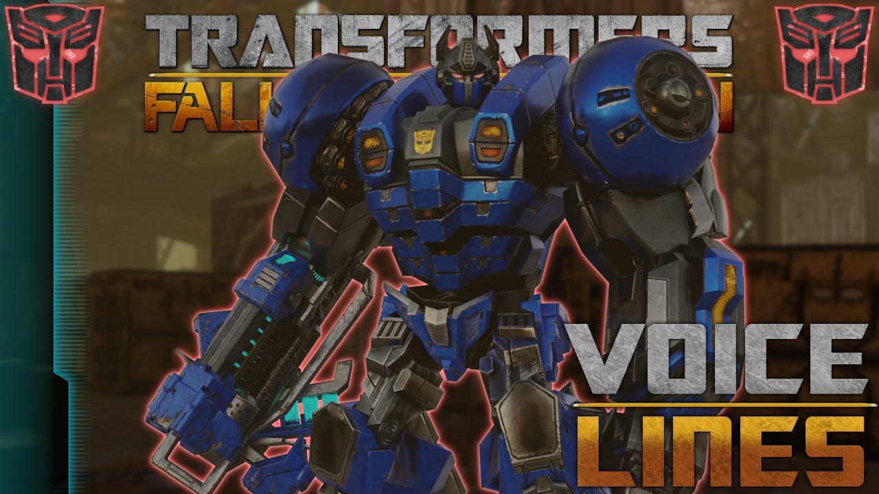 Transformers: Fall of Cybertron - Autobot Shotgunner Voice Lines - YouTube